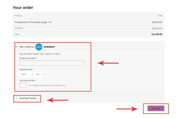 Step by Step Order Guide | Professional New CV Format | Pro Design CV
